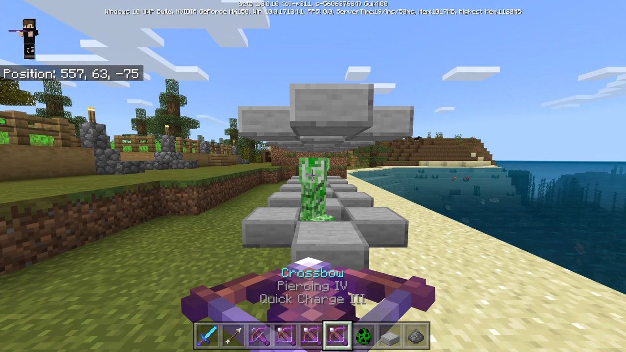 What does Piercing do in Minecraft?