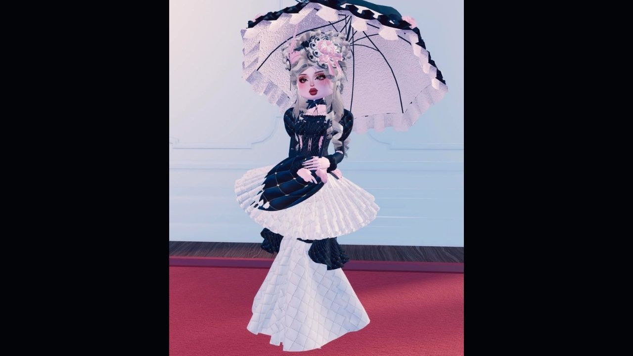 Make winner Rococo Dress to Impress outfit in 4 steps