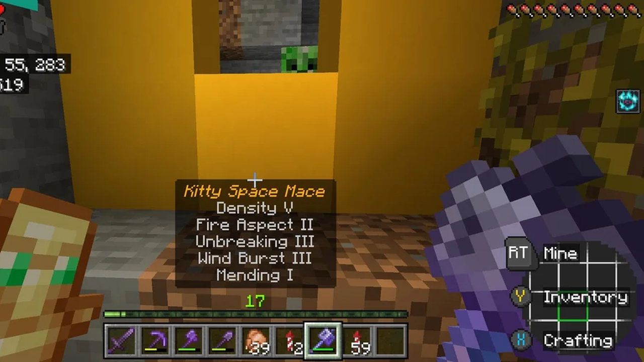 What does Wind Burst do in Minecraft?